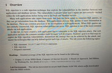 Solved Seed Labs Sql Injection Attack Lab 31 Task 1 Get