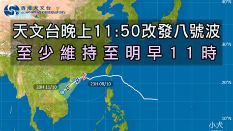 颱風小犬襲港｜天文台晚上1150改發八號波 至少維持至明早11時 東張