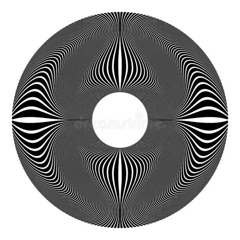 Circle Design Element Abstract Geometric Rotation Pattern Stock Vector Illustration Of
