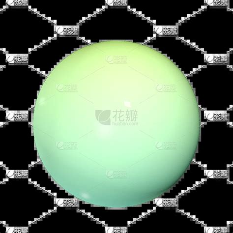 C4D 3D立体几何渐变装饰元素贴纸9素材 花瓣网