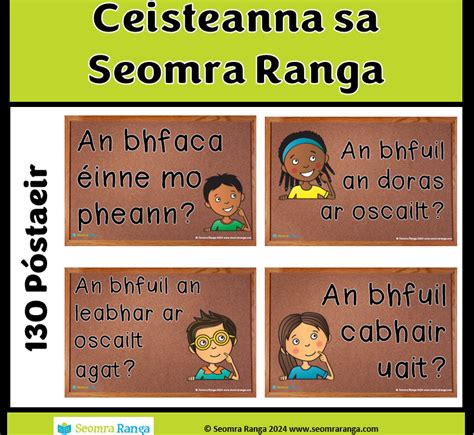 Seomra Ranga Stair Chartúin Foghlaim An Dara Teanga Modhanna Agus