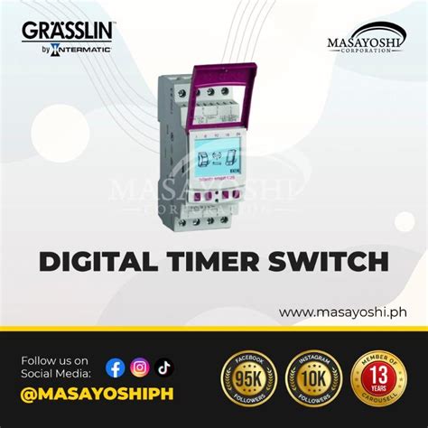 Grasslin Digital Timer Switch Talento Smart C25 Series Model 430300021 Timer Control Grasslin Digital Timer Switch Talento Smart C25 Series Model 430300021 Timer Control