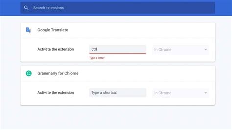 how to set and use custom keyboard shortcuts for your chrome extensions