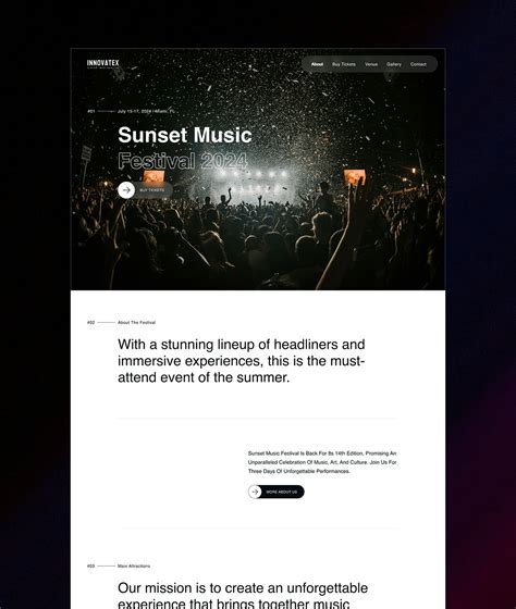 Event Website Ui Design Uiux Behance