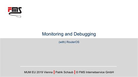 PDF Monitoring and Debugging MikroTikRouterOS Debugging Router ƒ Health ƒ History ƒ local