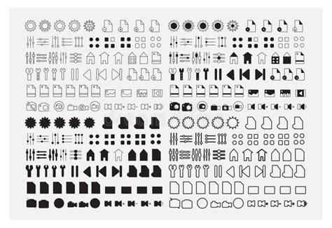 Set Of Ux Ui Web Icons Set Outline Icon Collection Stock Vector Illustration Of Design