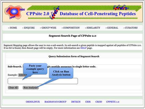 Cppsite 20 A Database Of Cell Penetrating Peptides