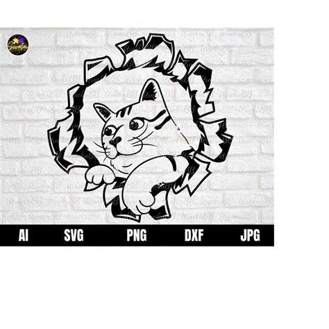 Peeking Cute Cat Svg Cut Files Peeking Cat Svg Cute Cat Sv Inspire