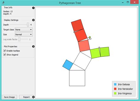 Pythagorean Tree Orange Visual Programming Documentation