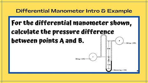 Differential Manometer How It Works At Alfredo Russell Blog