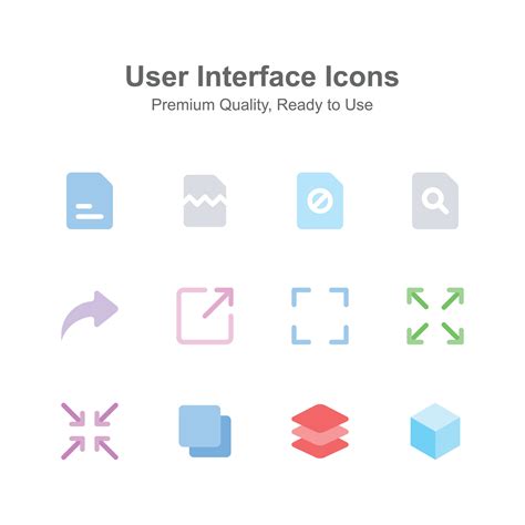 Well Designed User Interface Icons Pack Ready To Use Vector