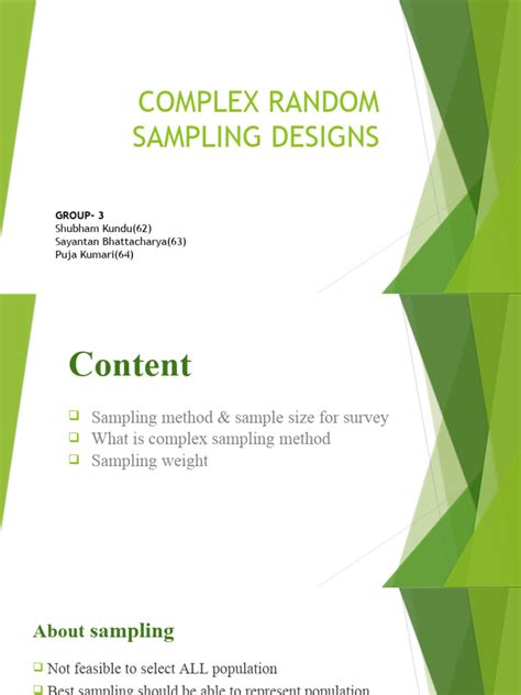 Complex Random Sampling Designs Pdf