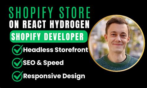 create shopify store by using hydrogen develop hydrogen headless react