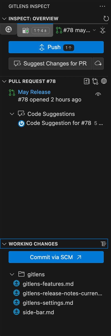 Gitlens Side Bar Views Gitlens Views And Functionality