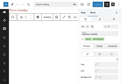 Using The Core Framework With Gutenberg And Cwicly Webtng
