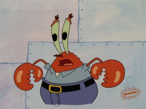 Original Anxious Animation Art Background Cel Spongebob