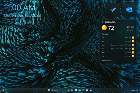 widgets on the desktop in windows 11 r windows