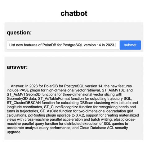 Build An Llm Driven Dedicated Chatbot On Top Of Polardb For Postgresql