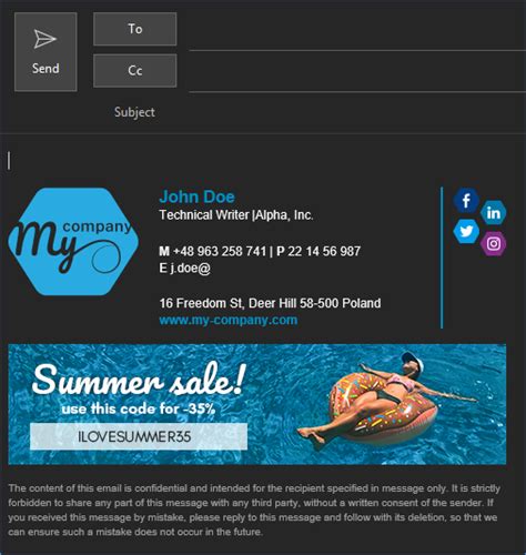 Create Outlook Html Email Signatures For All Users With Vbscript