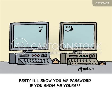 Computer Password Cartoons And Comics Funny Pictures From CartoonStock
