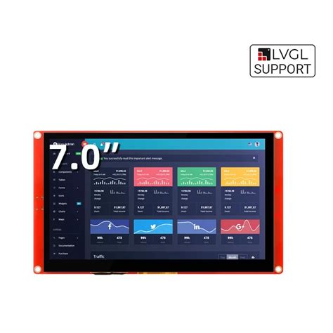 Crowpanel Esp32 Display 70 Inch Hmi Display 800x480 Rgb Tft Lcd Touch