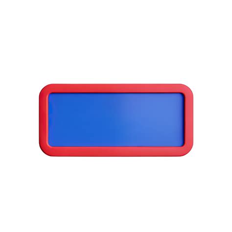 Rectangle Button 3d Element 25209216 Png