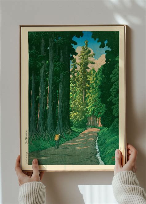 Road To Nikko Print By Hasui Kawase Ink And Drop Inkanddrop