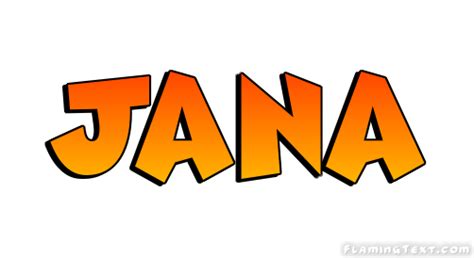 Jana Logo Free Name Design Tool From Flaming Text