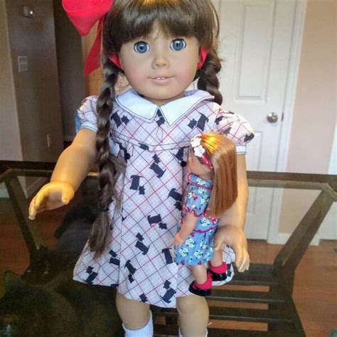 Victorian Era Doll Cape Capelet And Bonnet Plaid Wool Blend Handmade To Fit American Girl