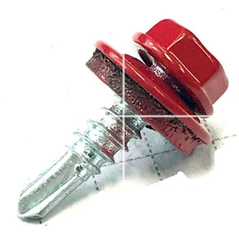 Саморезы по металлу с буром Daxmer 4,8х19 мм RAL 2003 250 шт. — купить ...