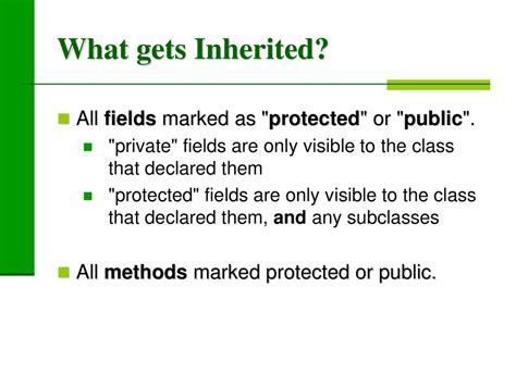 Inherited Classes In Java Ppt Download