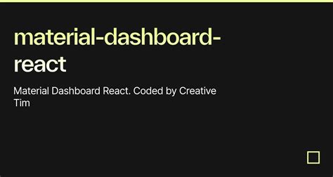 Material Dashboard React Codesandbox Material Dashboard React Codesandbox