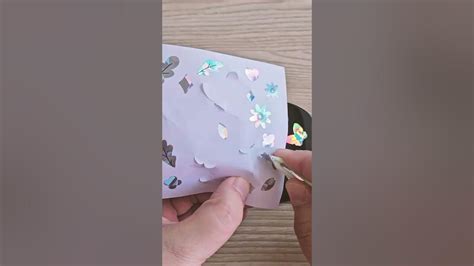 자개스티커 손거울 꾸미는 법 Howtomake Diy Youtube