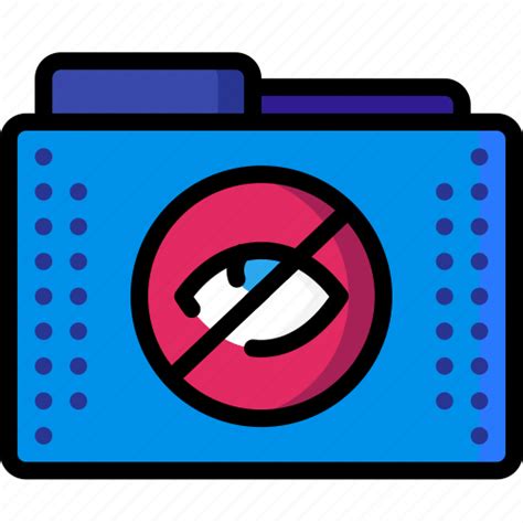 Eye Files Folder Folders Hidden Hide Icon