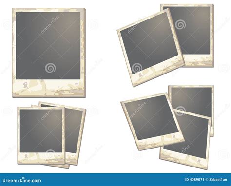 Old Polaroid Frame Stock Vector Illustration Of Isolated 4089071