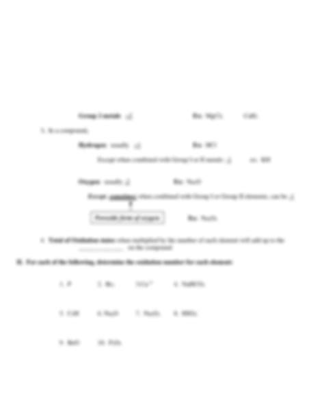 SOLUTION Determining Oxidation Numbers Studypool