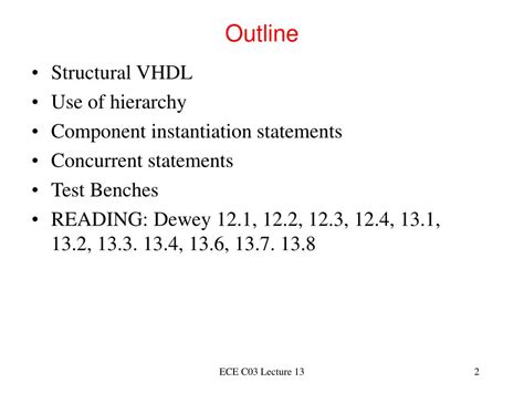 ppt lecture 13 vhdl structural modeling powerpoint presentation free download id 623860