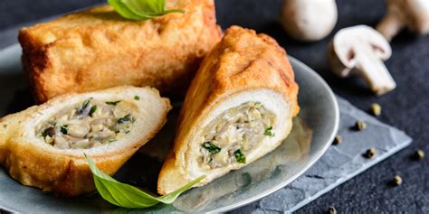 Багет фарширований грибами рецепт з відео — Шуба