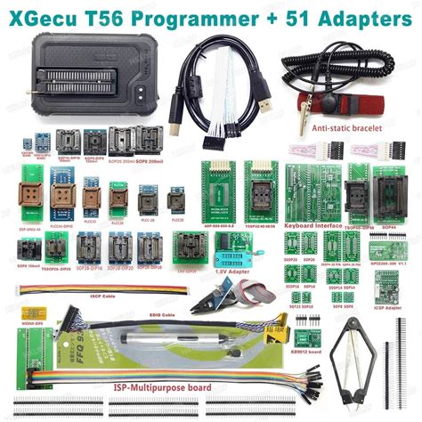 Xgecu T56 Universal Programmer 51 Adapters For Spi Nand Flashemmc Xgecu T56 Universal Programmer 51 Adapters For Spi Nand Flashemmc