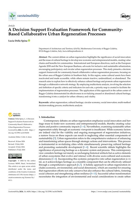 Pdf A Decision Support Evaluation Framework For Community Based
