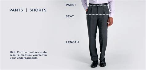 Size Chart Mens Clothing Size Chart Haggar