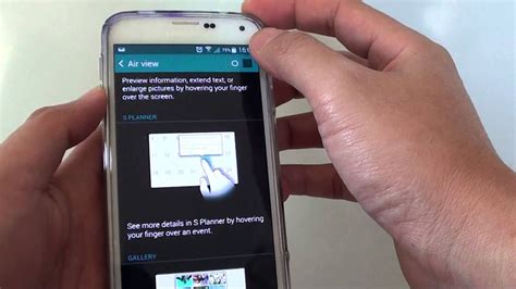 Samsung Galaxy S5 How To Enable Disable Air View Youtube