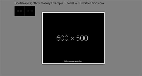 Bootstrap Lightbox Gallery Example Tutorial ItErrorSolution Web
