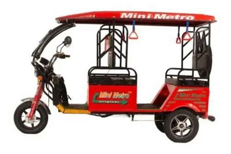 Mini Metro Red Electric Rickshaw At Best Price In Indore By Sarda E
