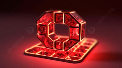 추상적인 기하학적 철 요소 기호의 빨간색 3d 렌더링 원자 물리학 과학 물질 배경 일러스트 및 사진 무료 다운로드