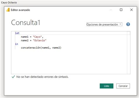 Ejecución de la función Interactive Chaos