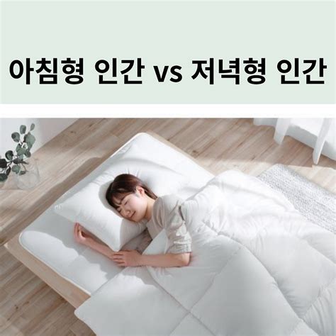 아침형 인간 저녁형 인간 어떤 것이 더 좋을까