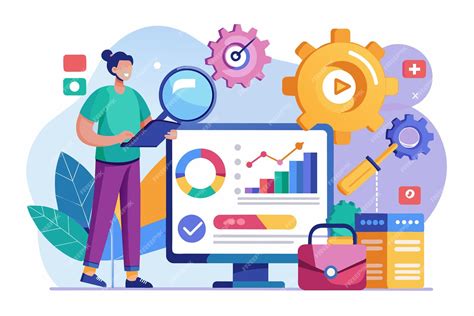 Business Data Analysis And Strategy Concept Illustration Premium Ai