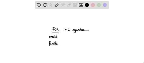 solved identify the differences between sex and gender explain what