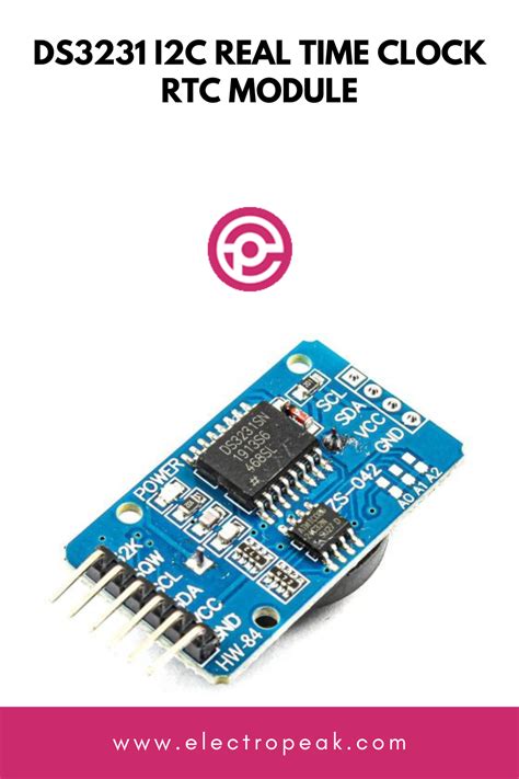 Ds3231 I2c Real Time Clock Rtc Module Real Time Clock Microcontrollers Diy Electronics